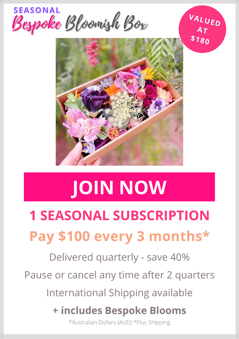 Bloomish Box: Monthly & Season Delivery of Freeze Dried Edible Flowers ...